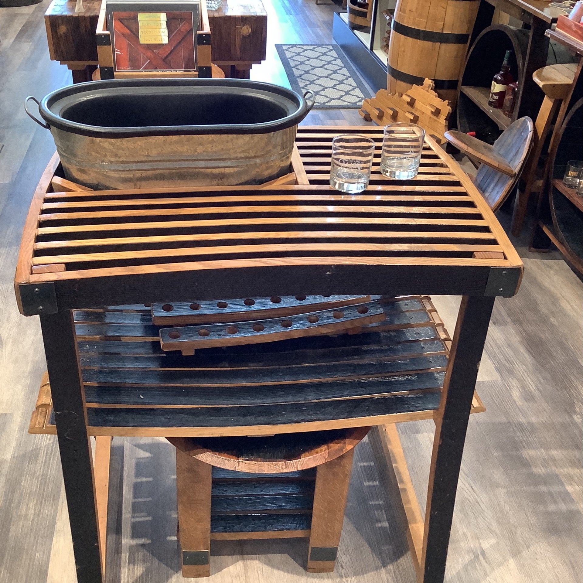 Stave Bar Cart | The Barrel Market