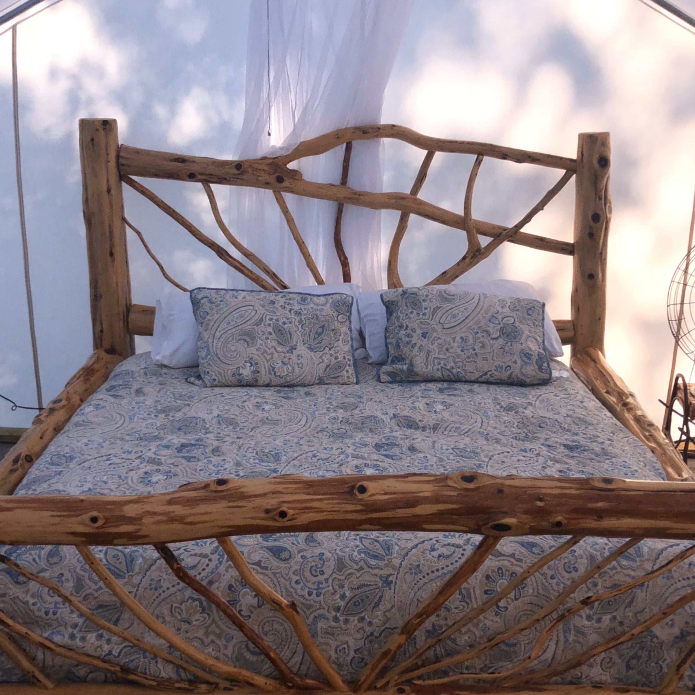 bed frame tree branches